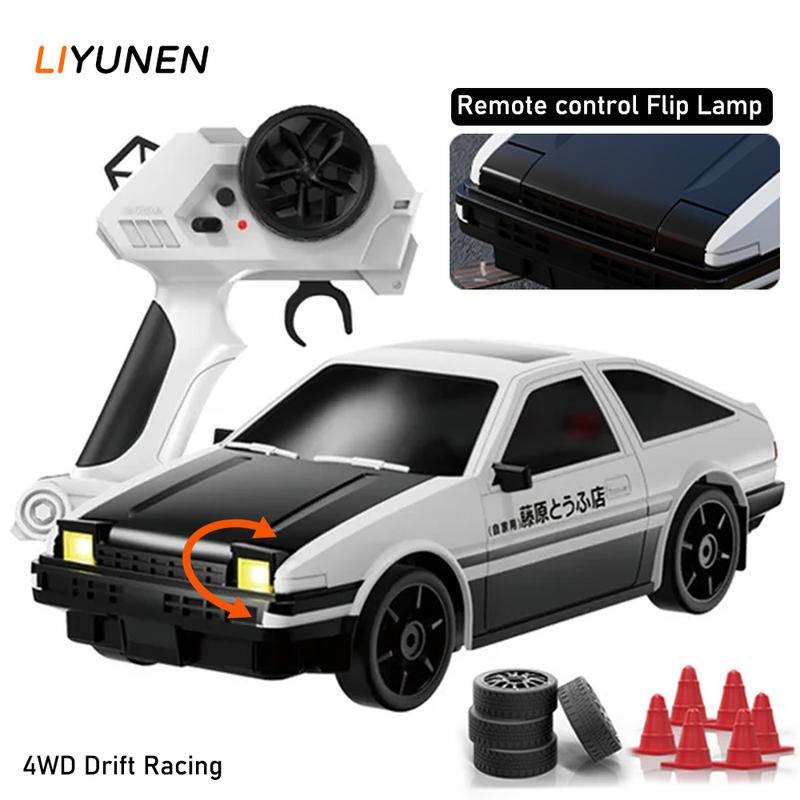 AE86 RC Foldable Lamp Drift Car Toy 4WD Proportional Throttle ...