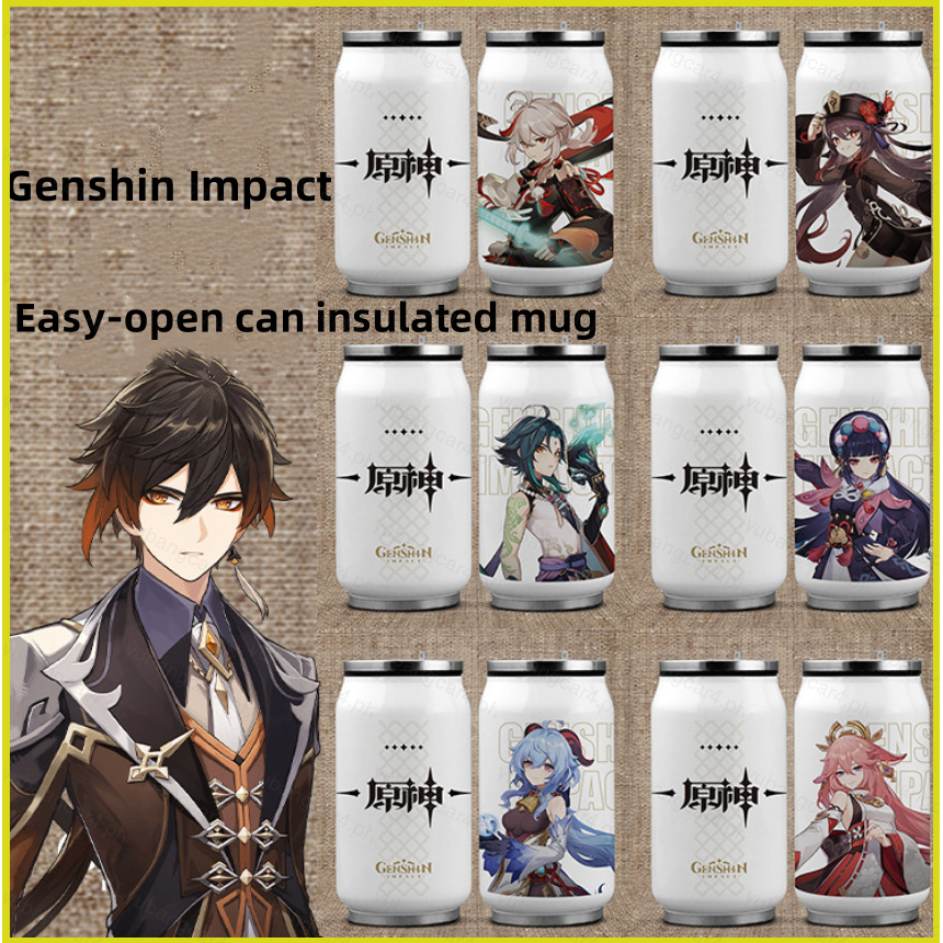 Genshin Impact Anime Insulated Vacuum Can Tumbler Stainless Steel ...