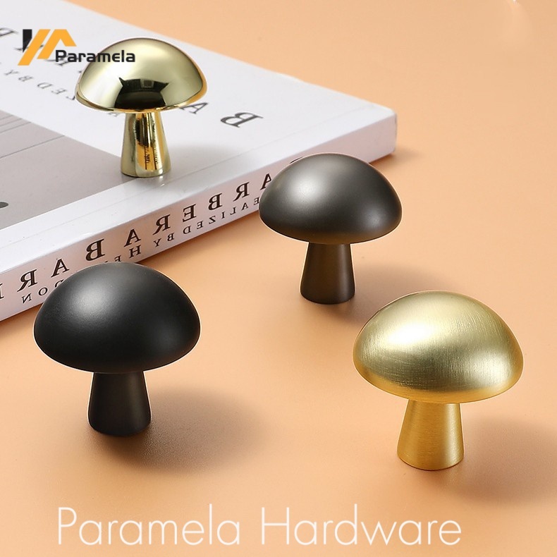 Modern Cabinet Handle Creative Mushroom Head Wardrobe Door Handle ...