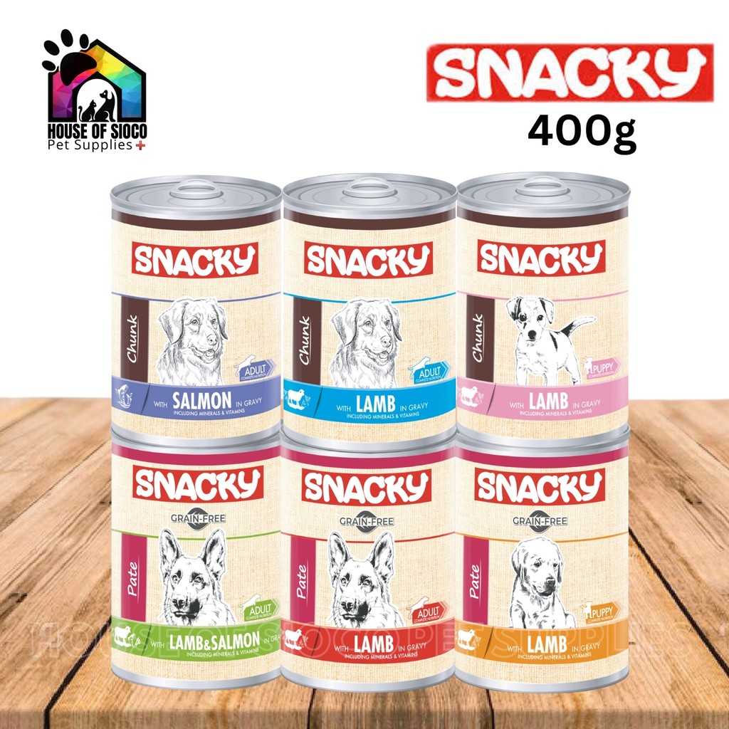 Snacky Wet Dog Food 400g | Shopee Philippines
