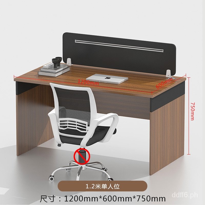 Office Furniture Single Office Desk and Chair Combination Staff ...