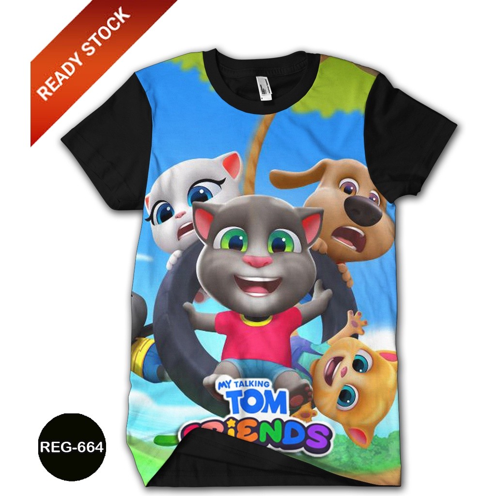 My Talking Tom Hero Dash T-Shirt For Kids 3D Printing REG-664 | Shopee ...