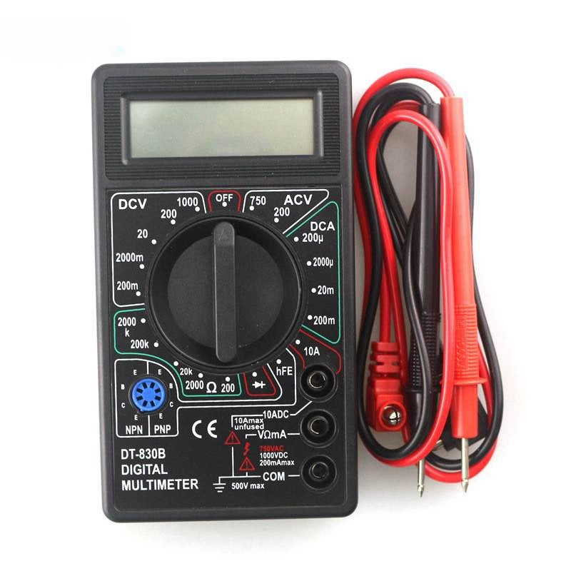LCD Display Digital Multimeter Voltmeter Ammeter Ohmmeter DC10V~1000V ...