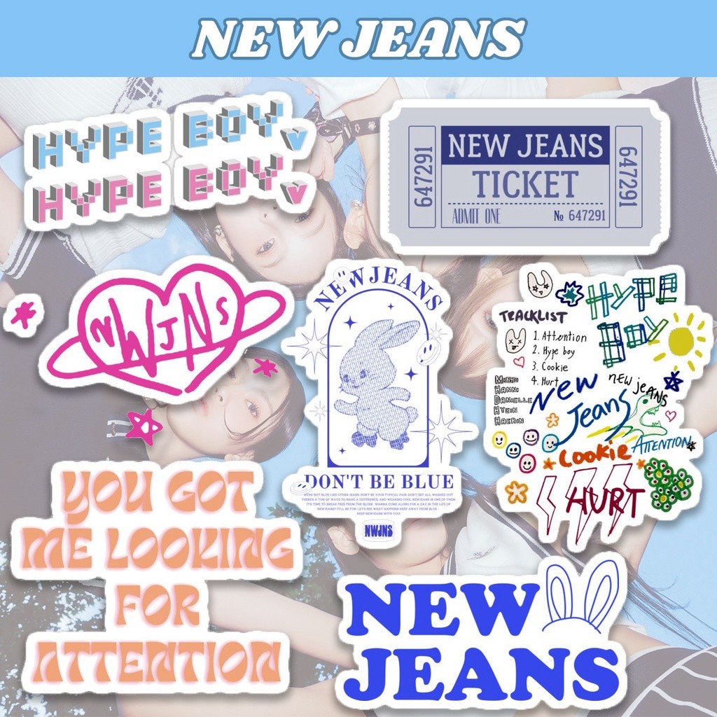 KPOP Sticker / New Jeans KPOP Sticker Laminated Vinyl Waterproof Sticker | Shopee Philippines