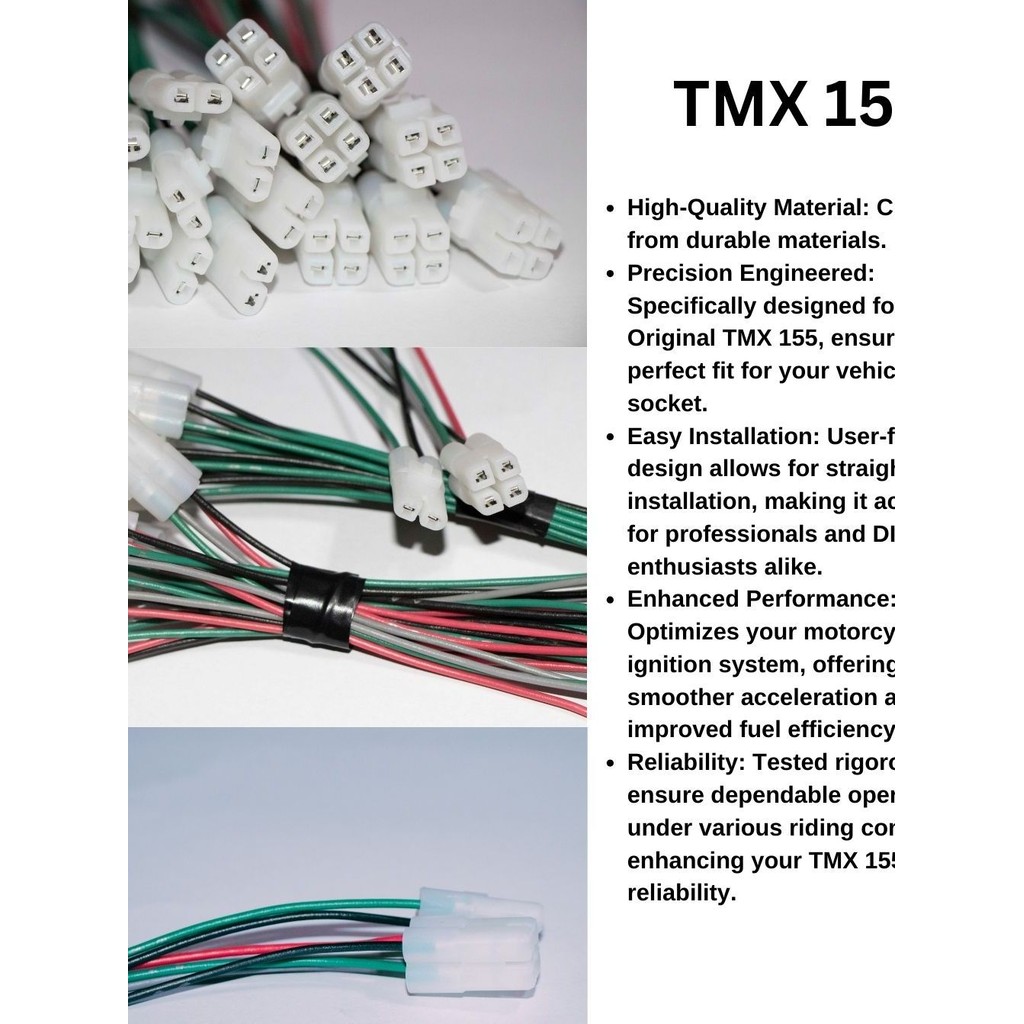 Original TMX 155 Original CDI Socket 6 Pin for Motorcycle Wire Terminal ...