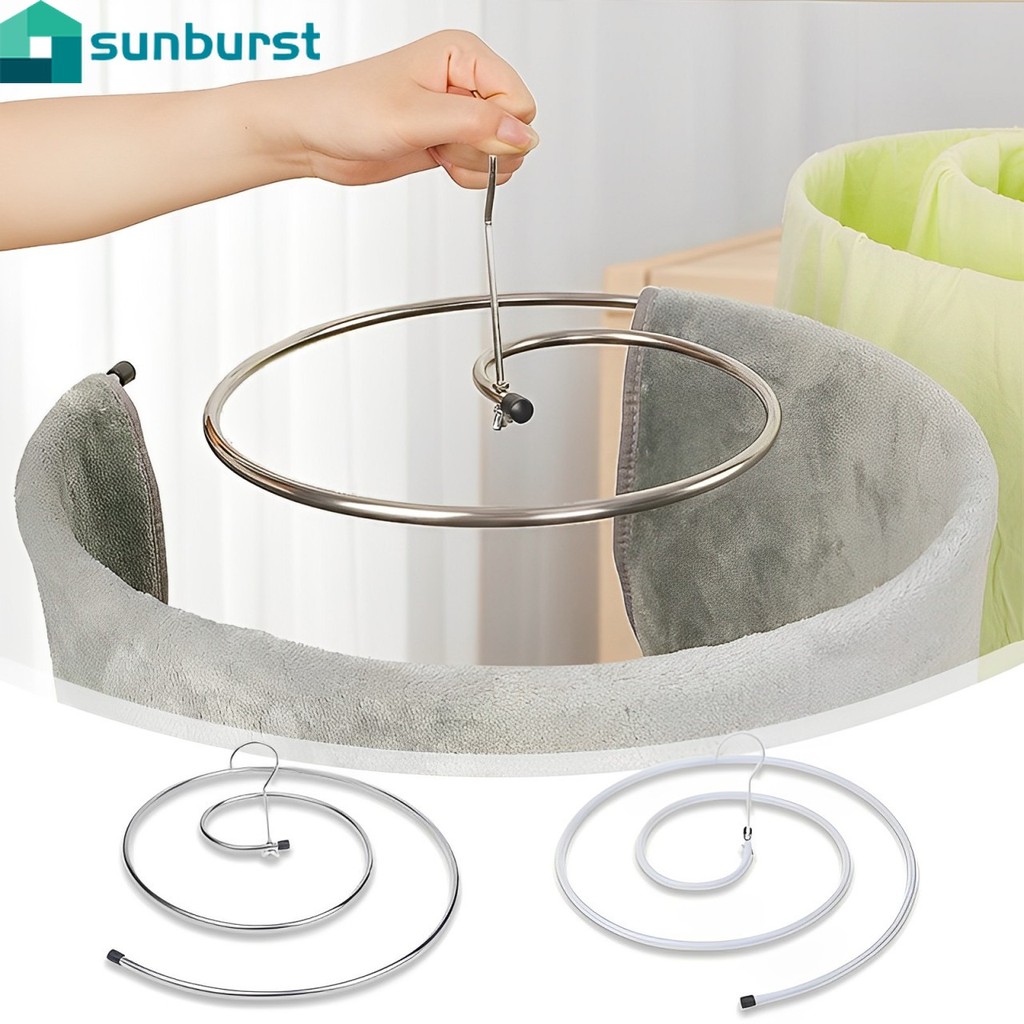 Stainless Steel Spiral Quilt Sheets Hanger - Save Space - Outdoor Home ...