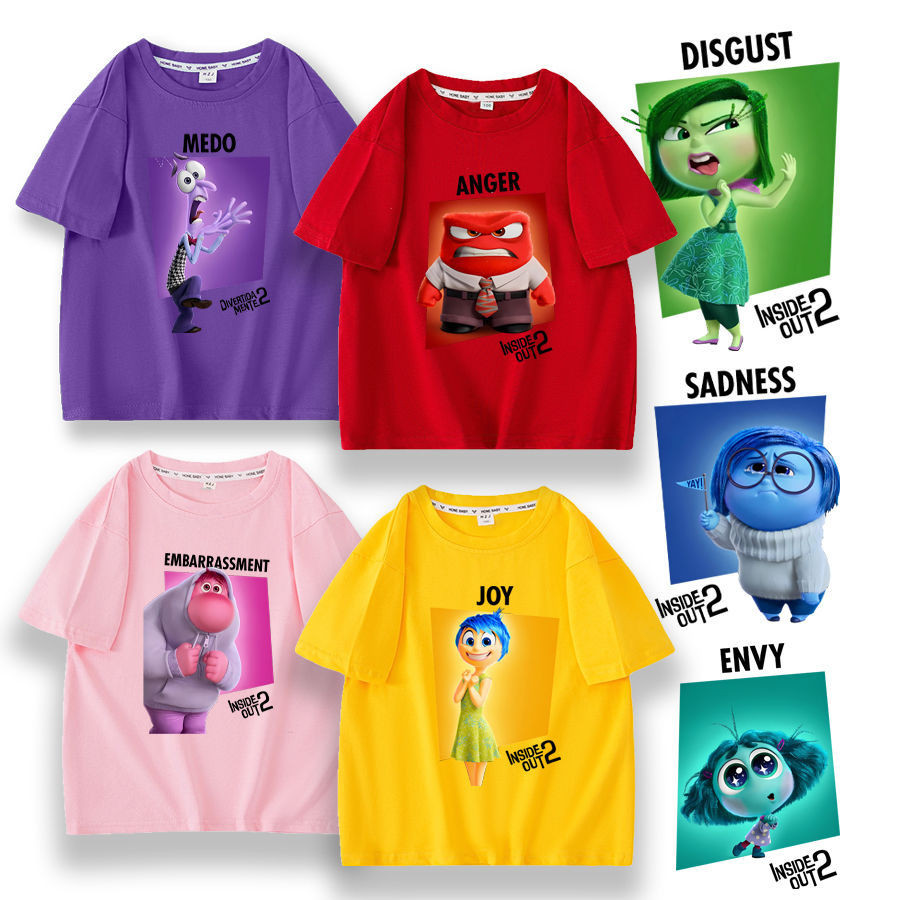 Fashion Inside Out T Shirt for Kids Girl Boy 3 4 5 6 7 8 9 10 Years Old ...
