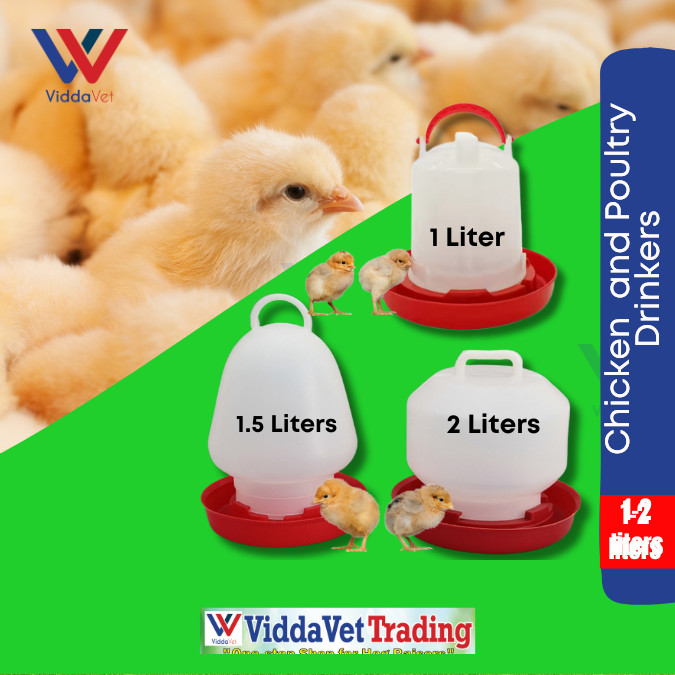 Waterer Hanging Poultry Water Container Chicken water drinker Drinking ...