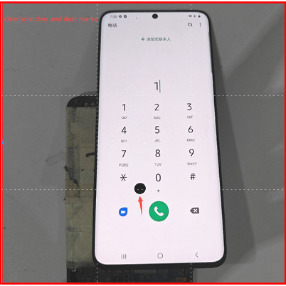 6.2‘’ super amoled LCD with black dot or line scratches without frame ...