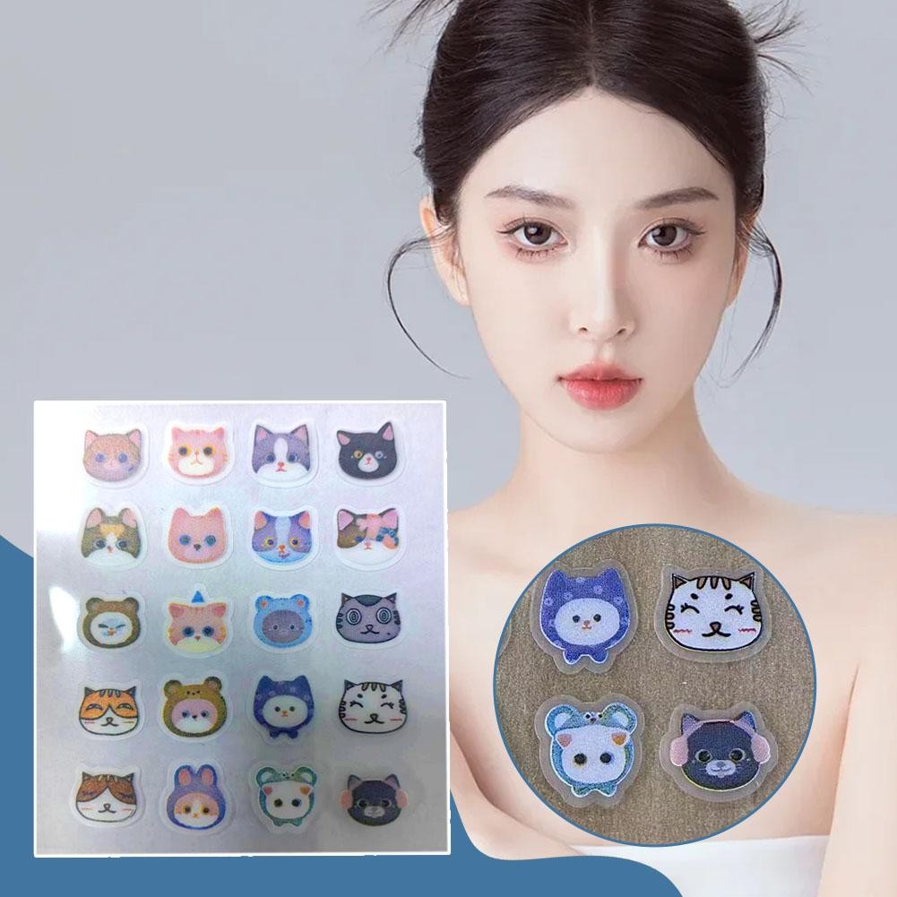 20pcs Color Animal Acne Patch Facial Spot Acne Pimple Hidden Patch ...