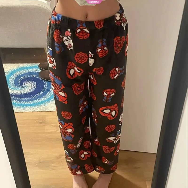 Hello Kitty Spider-man Cotton Loose Ladies Pajama Pants Pyjama Trousers ...