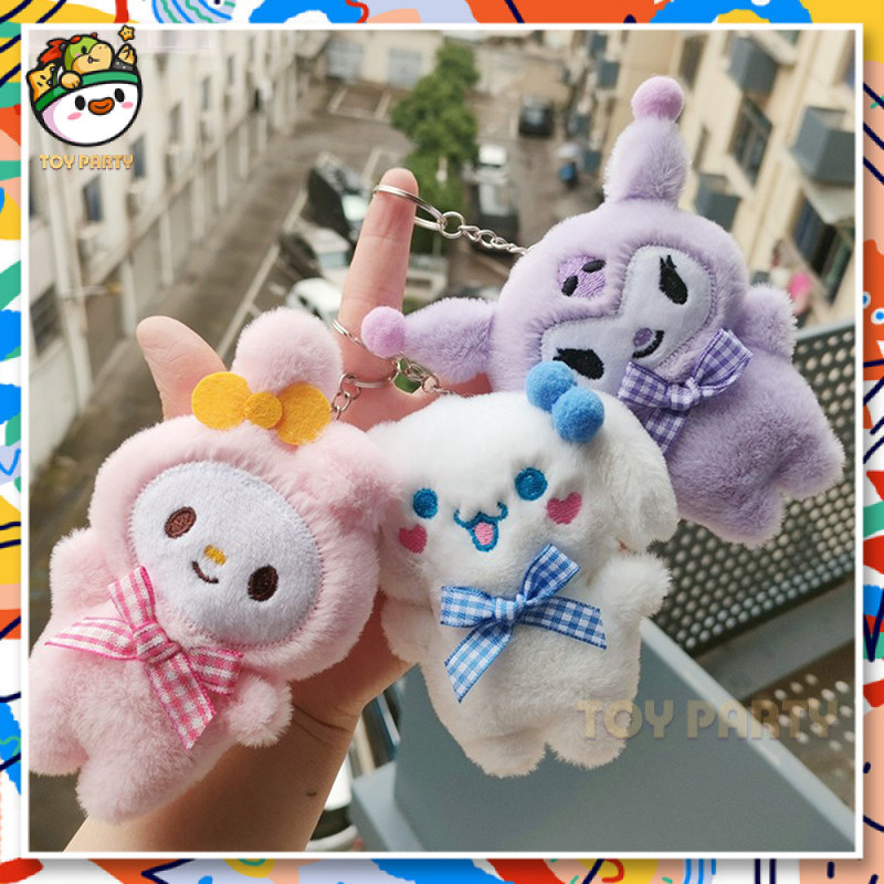 【⭐24h⭐Keychain】Kawaii Plush Doll Toy Cute Cartoon Plushie Keychain Bags ...