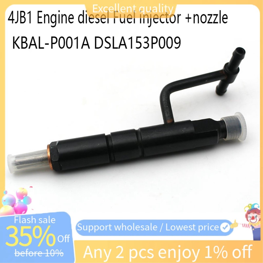4PCS Fuel Injector Assembly Compatible 4JB1 Engine Diesel Fuel Injector ...