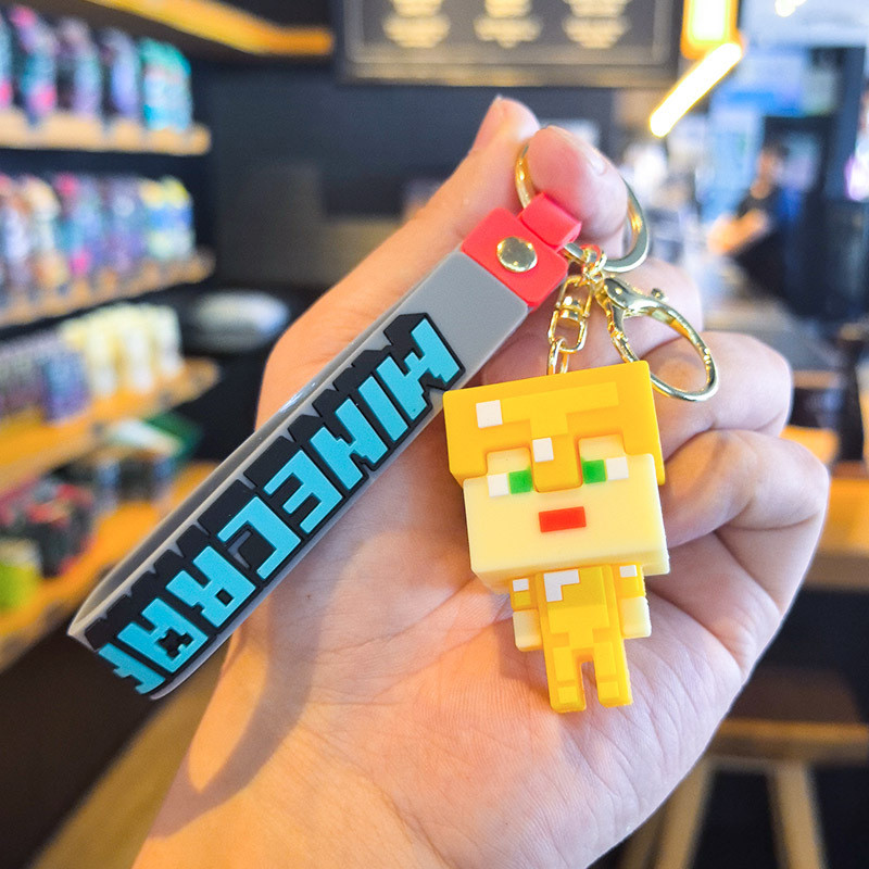 Minecraft Sandbox Game Key Ring Pendant Keychain Minecraft Couple ...