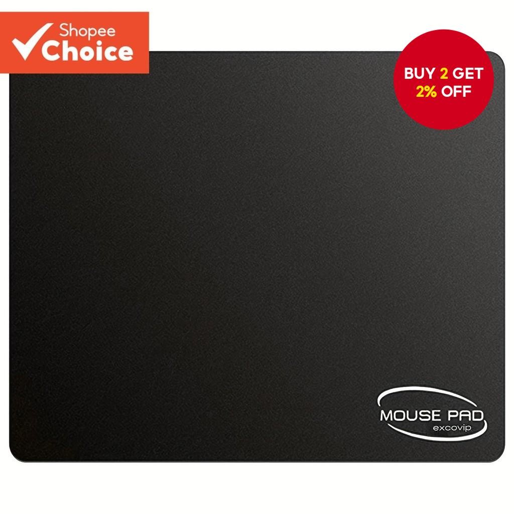 Simple Black Mouse Pad EXCOVIP Environmentally Friendly Rubber Safe ...