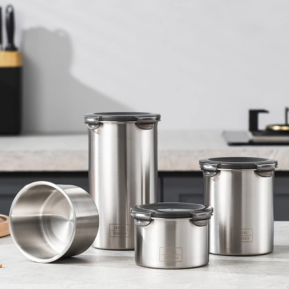 Stainless Steel Food Storage Container for Coffee and For Kitchen ...