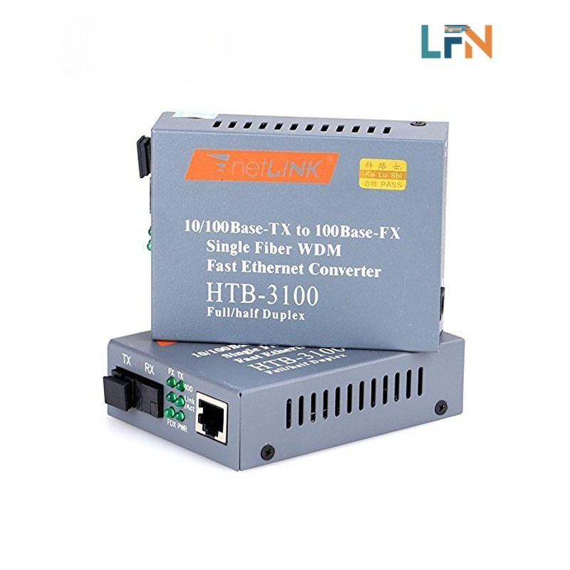 LFN HTB-3100 Media Converter Netlink Fiber Transceiver Fiber Converter ...