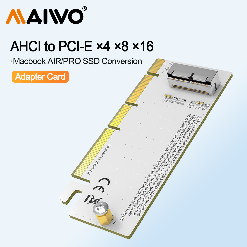 MAIWO M.2 to AHCi Converter AHCI to PCIE X4 X8 X16 Adapter Card M2 AHCi ...