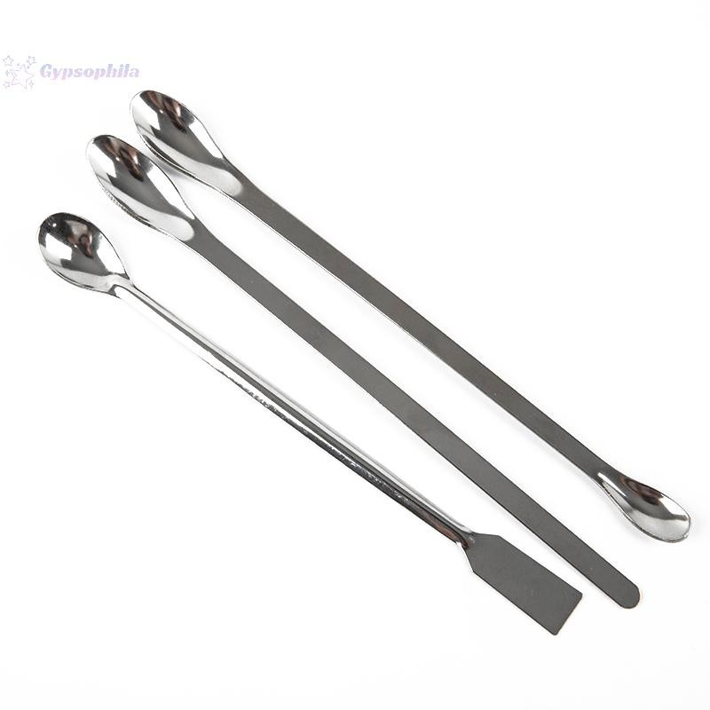 12Pcs Stainless Steel Lab Spoon Spatula Laboratory Sampling Spoon ...