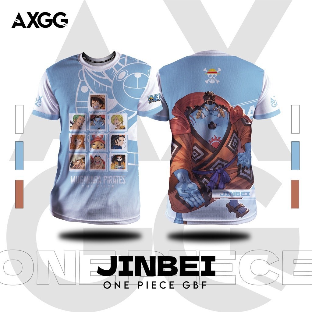 AXGG ' One Piece Strawhat Pirates - Jinbei ' Anime Shirt | Shopee ...