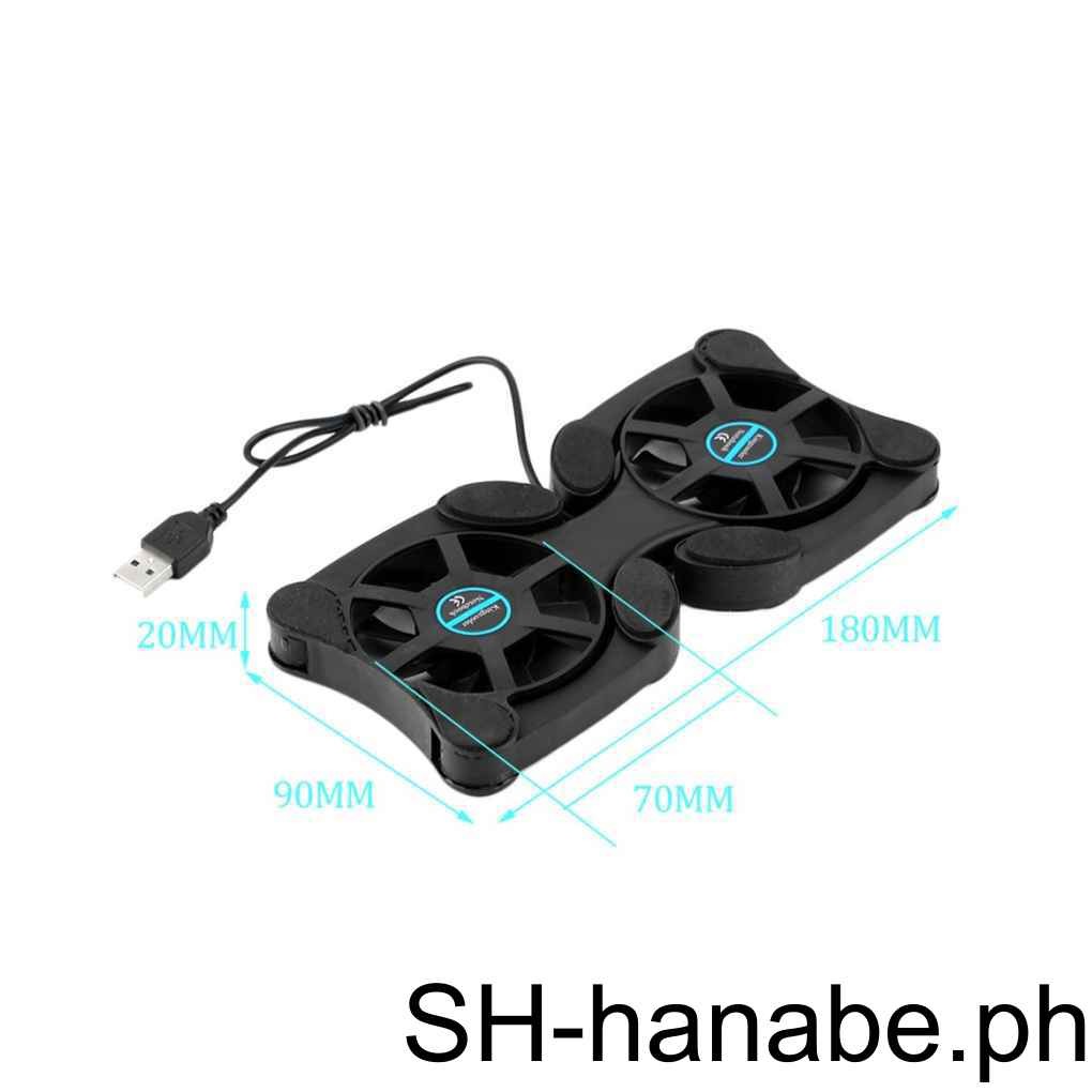 USB Port Notebook double fans Cooler Cooling Pad For 14 INCH Laptop ...