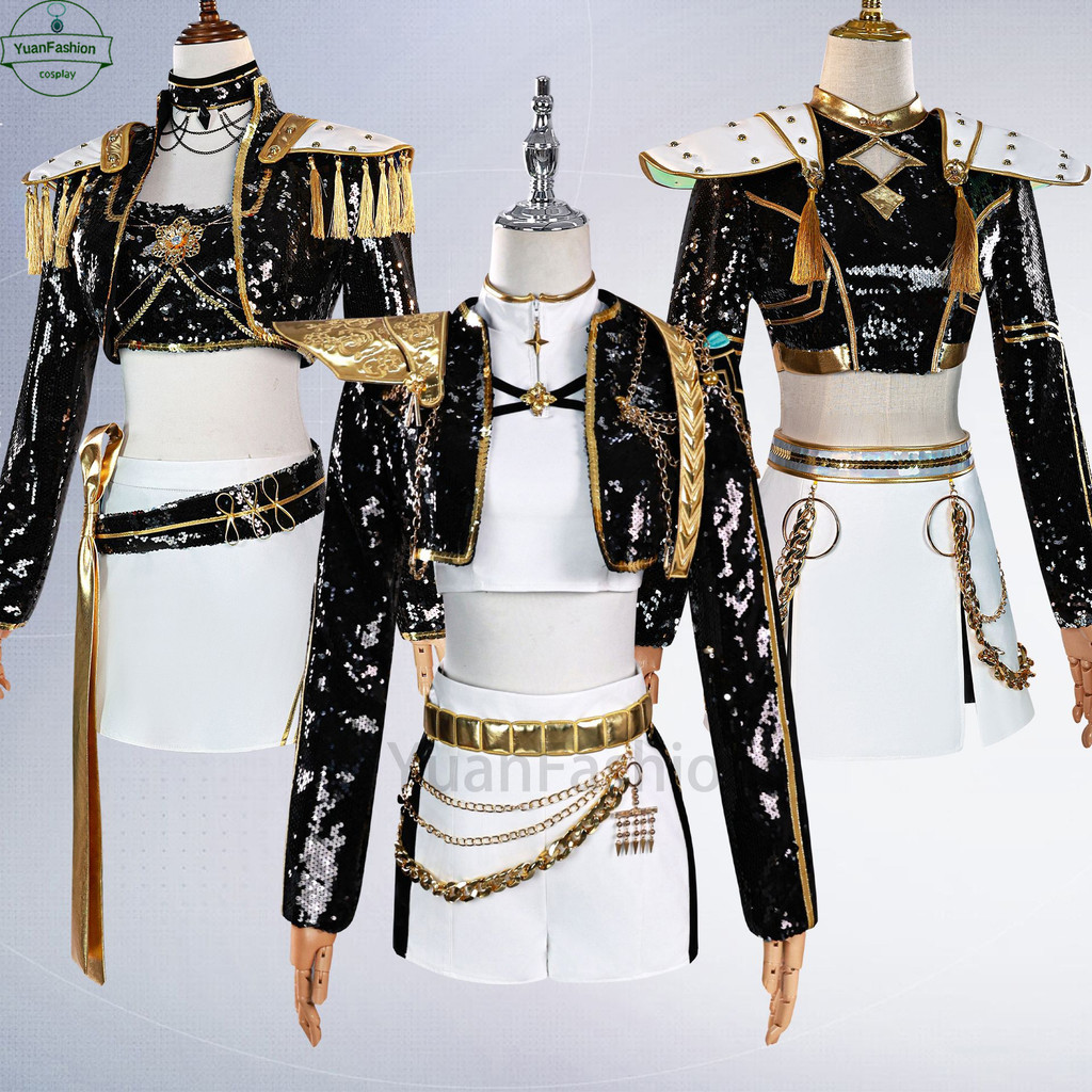 [Ready Stock] KPop Demon Hunters cosplay Black and Gold clothing Rumi ...