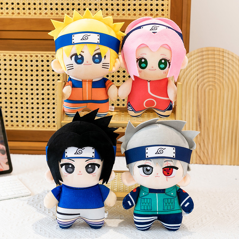 23cm Naruto Plush Toy Anime Hatake Kakashi Uchiha Obito Naruto Plush ...