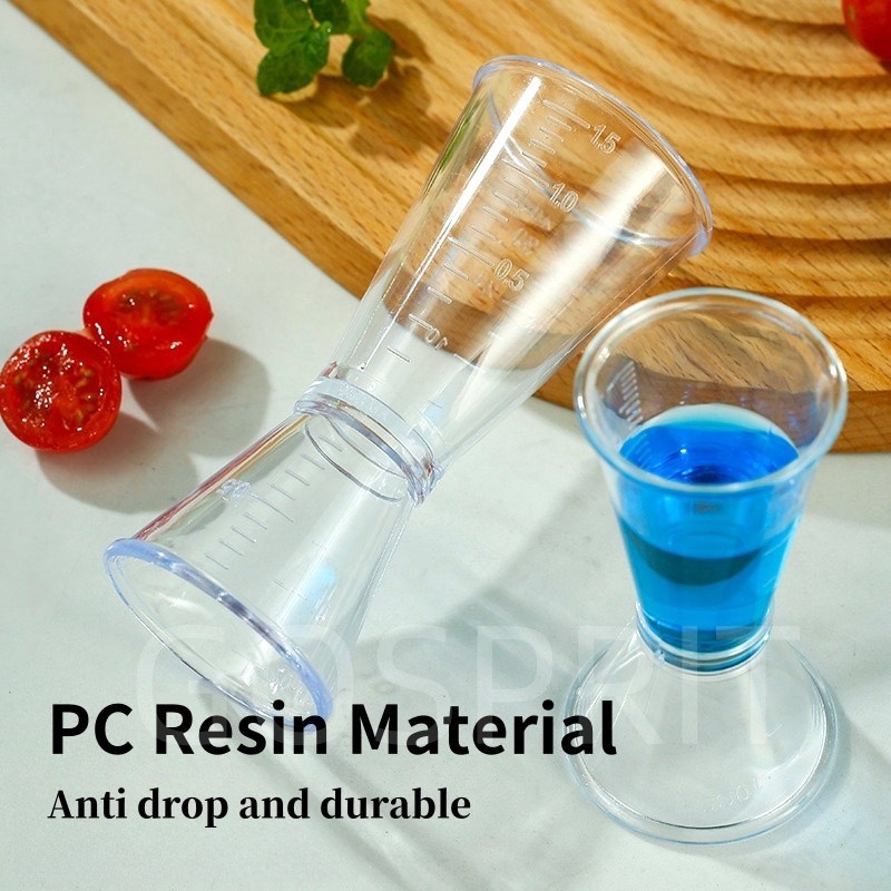 20cc/40cc Acrylic Transparent Measuring Cup Double Fixture Measuring ...