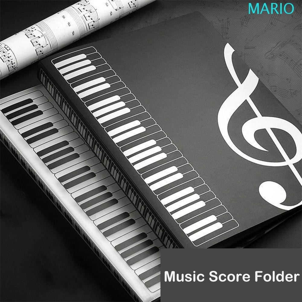 MARIO Music Score Folder Waterproof 5 Color Document Container A4 Paper ...