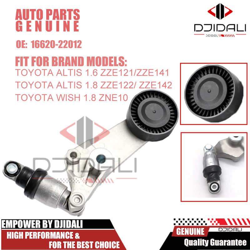 Alternator Belt Tensioner Assy 16620-22012 for TOYOTA ALTIS 1.6 ZZE121 ...