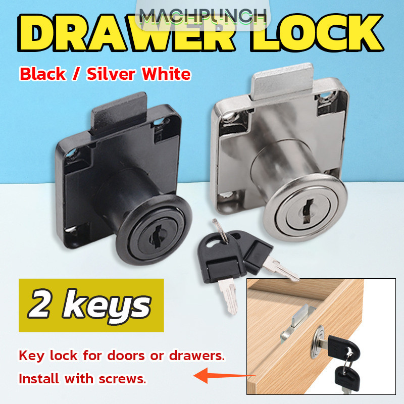 M.P. Stainless Steel Drawer Lock with 2 Keys Lock Locker Furniture Door ...