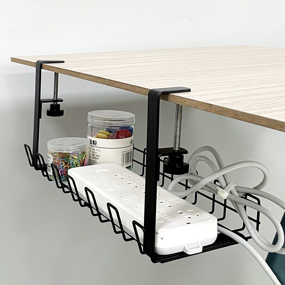 From PH Under Table Storage Rack Desk Socket Holder Wire Organizer ...