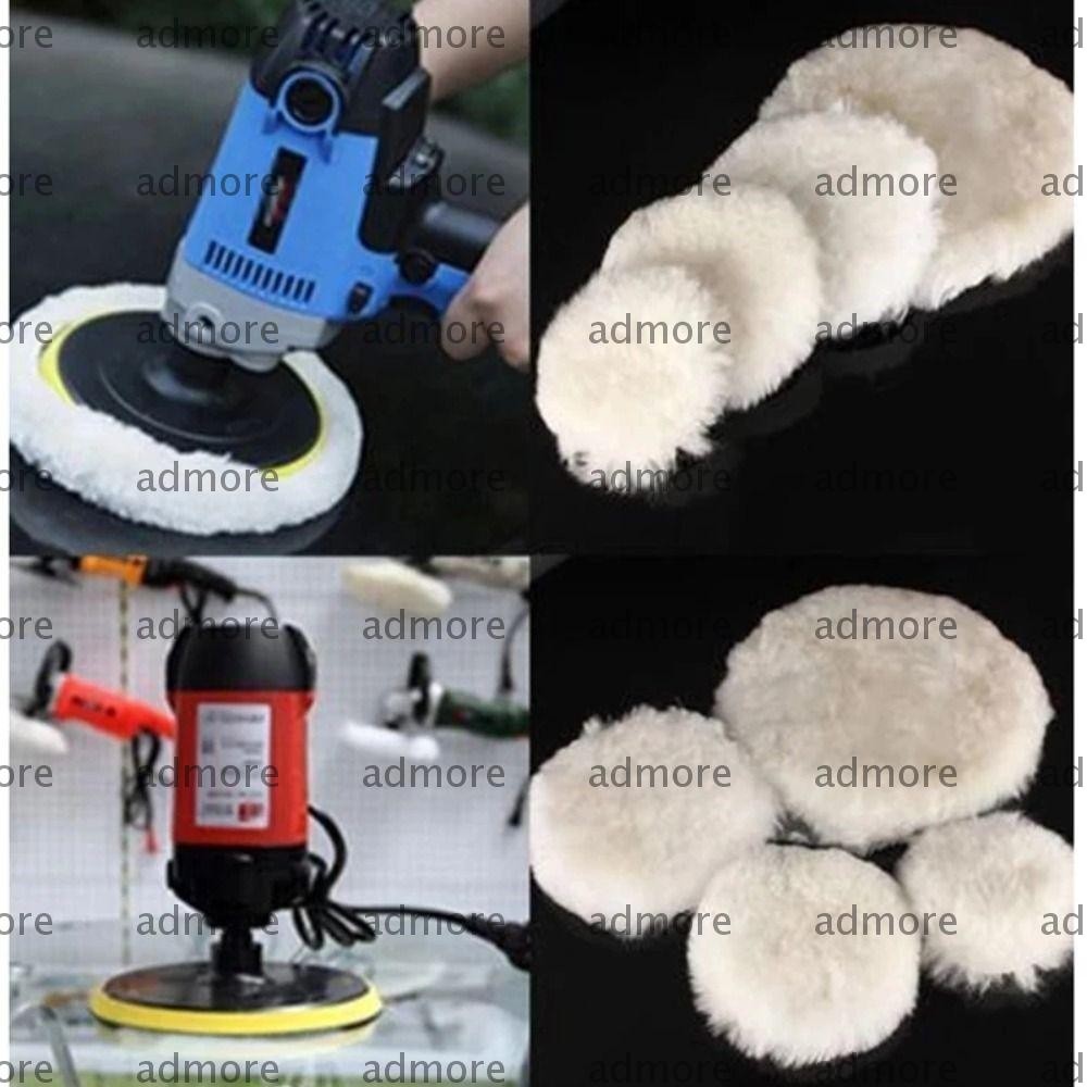 ADMORE Faux Wool Buffing Pads, 3/4/5/6/7 Inch Paint Waxing Disc ...