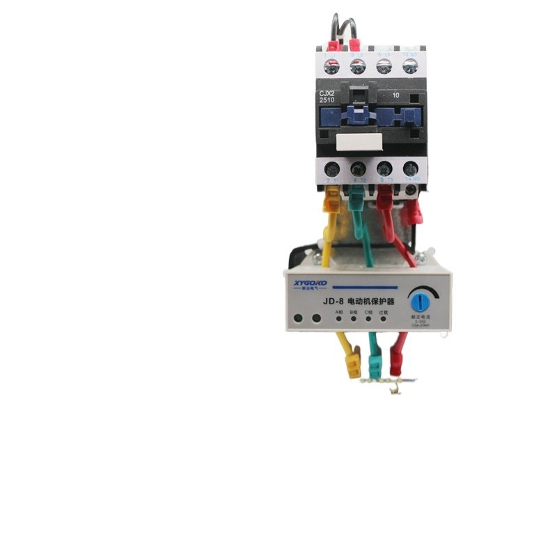 Intelligent overcurrent motor comprehensive protector three-phase 380V phase lack overload water ...