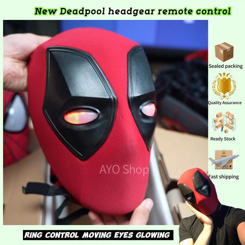 New Deadpool headgear remote control ring control Cos superhero mask ...