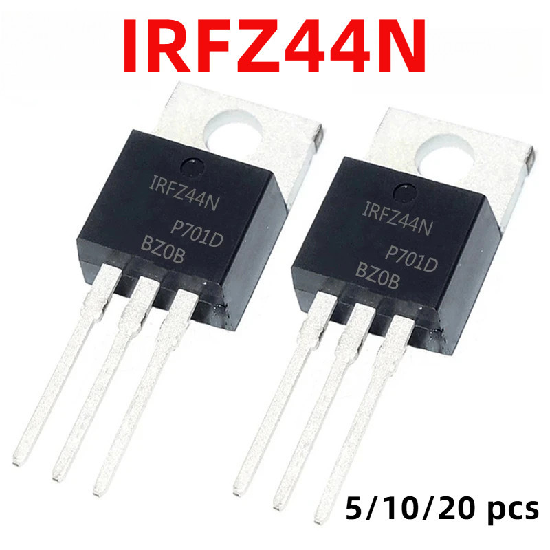 5/10/20pcs IRFZ44N TO-220 IRFZ44 MOSFET Transistor 55V 49A IRFZ44NPBF Field Effect Transistors ...