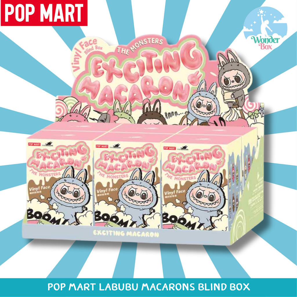 POP MART Labubu Macarons Blind Box Plush Keychain To Win Secret 1 ...
