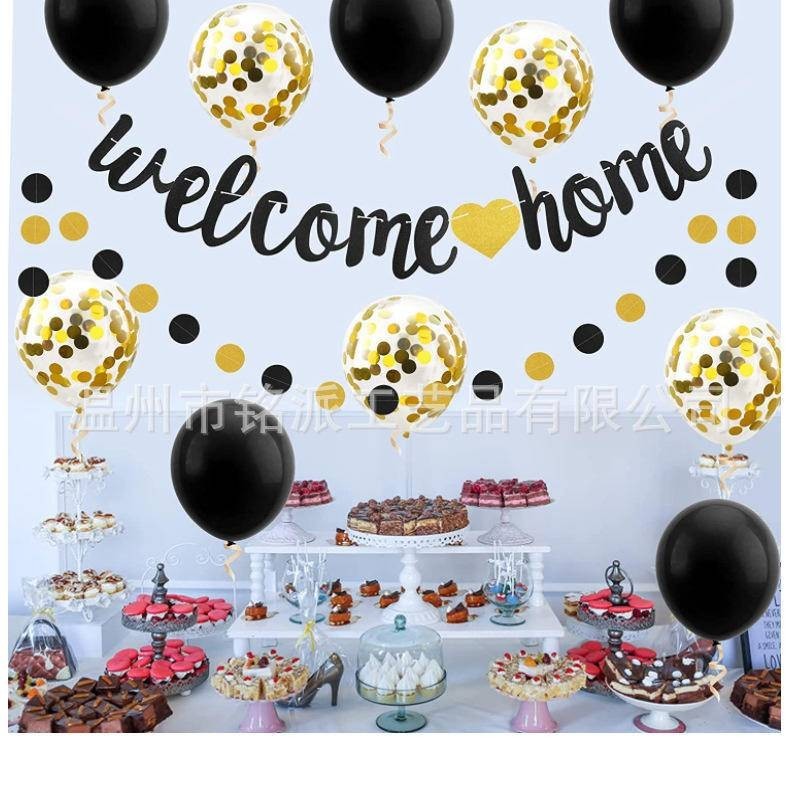 Welcome home Set 300g Glitter Powder Welcome home Pull Flag Welcome ...