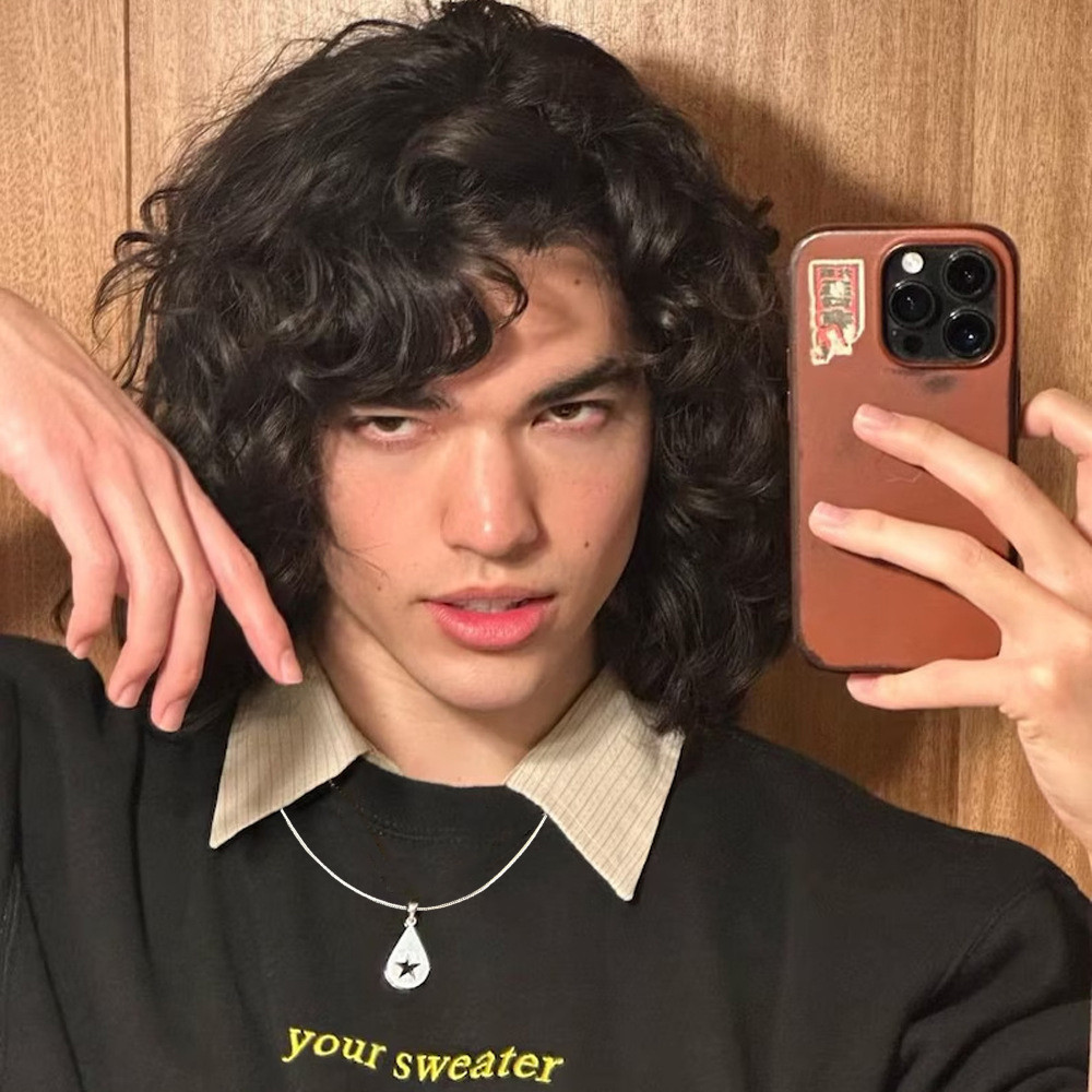 KINGGEO 50CM Silver 925 Chain Conan Gray Inspired Star Guitar Pick ...