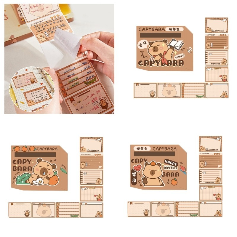 love* 256 Sheet Cartoon Note Paper Self-ashesive Notepads Pull Out Note ...