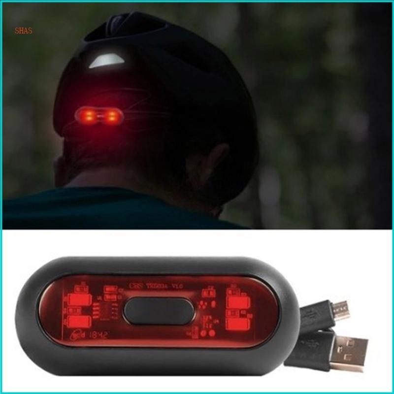 Shas Rechargeable LED Helmets Light for Motorcycle Riders Waterproof ...
