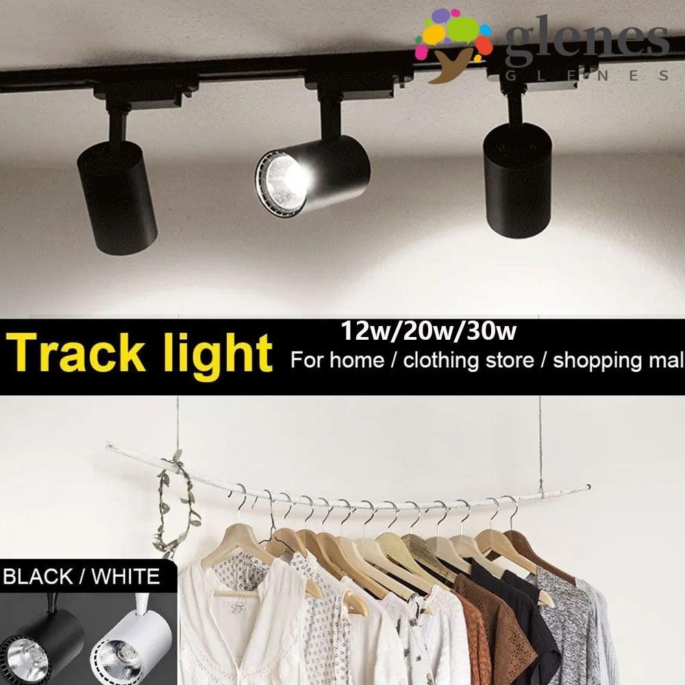 GLENES LED Track Light, Surface Mounted Track Light Rail Spotlight ...