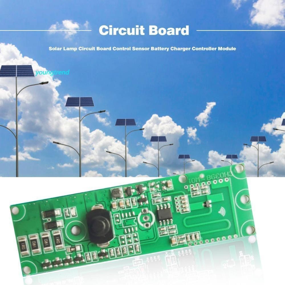 Solar Lamp Circuit Board Control Sensor Battery Charger Controller ...