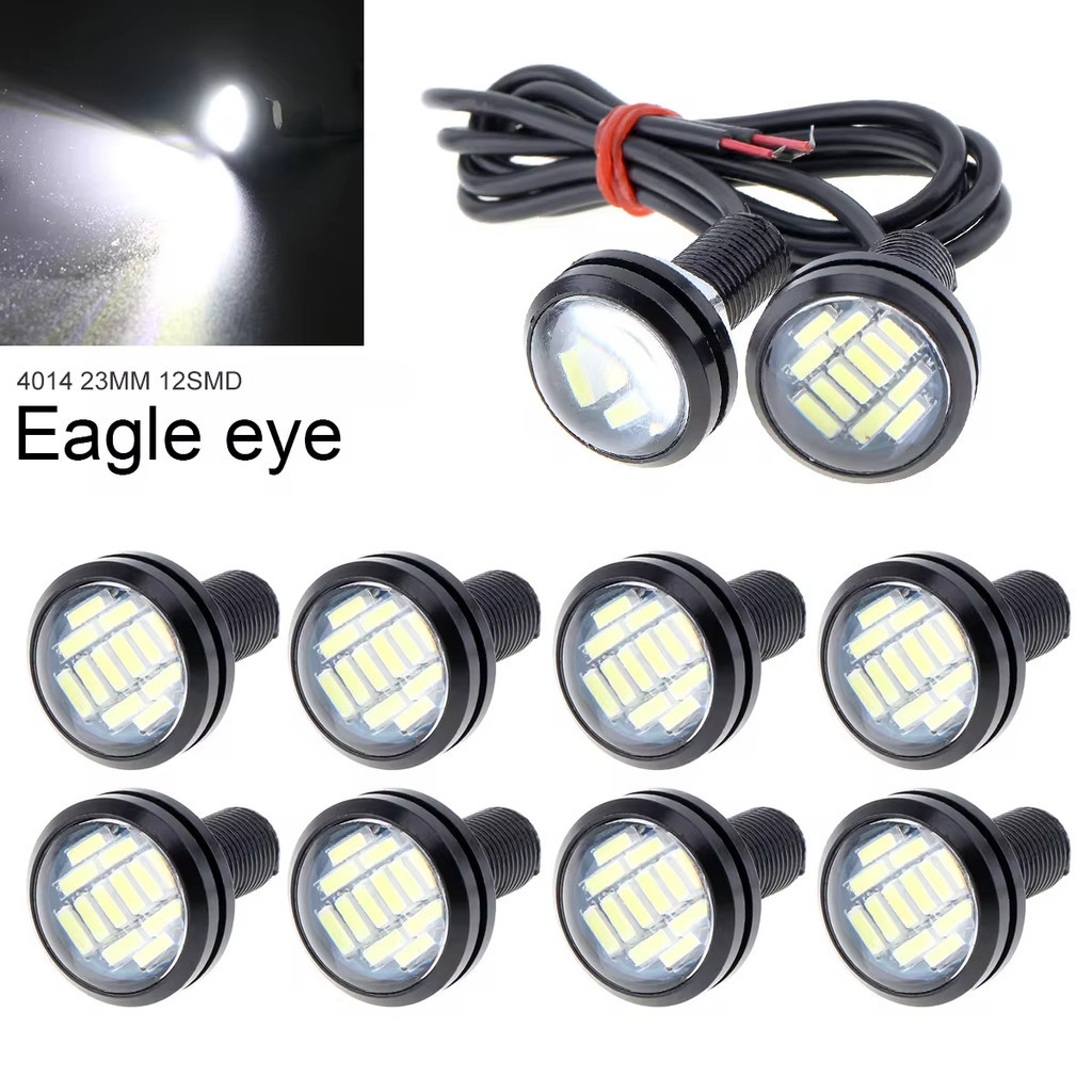 23mm Car Eagle Eye LED Daytime Running Light 4014 12SMD Backup ...