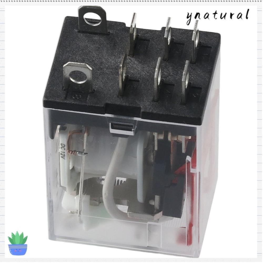 YNATURAL Electromagnetic Power Relay, 8-Pin 10 AMP 12V DC, Widely used Relay Coil DPDT 2NO 2NC ...