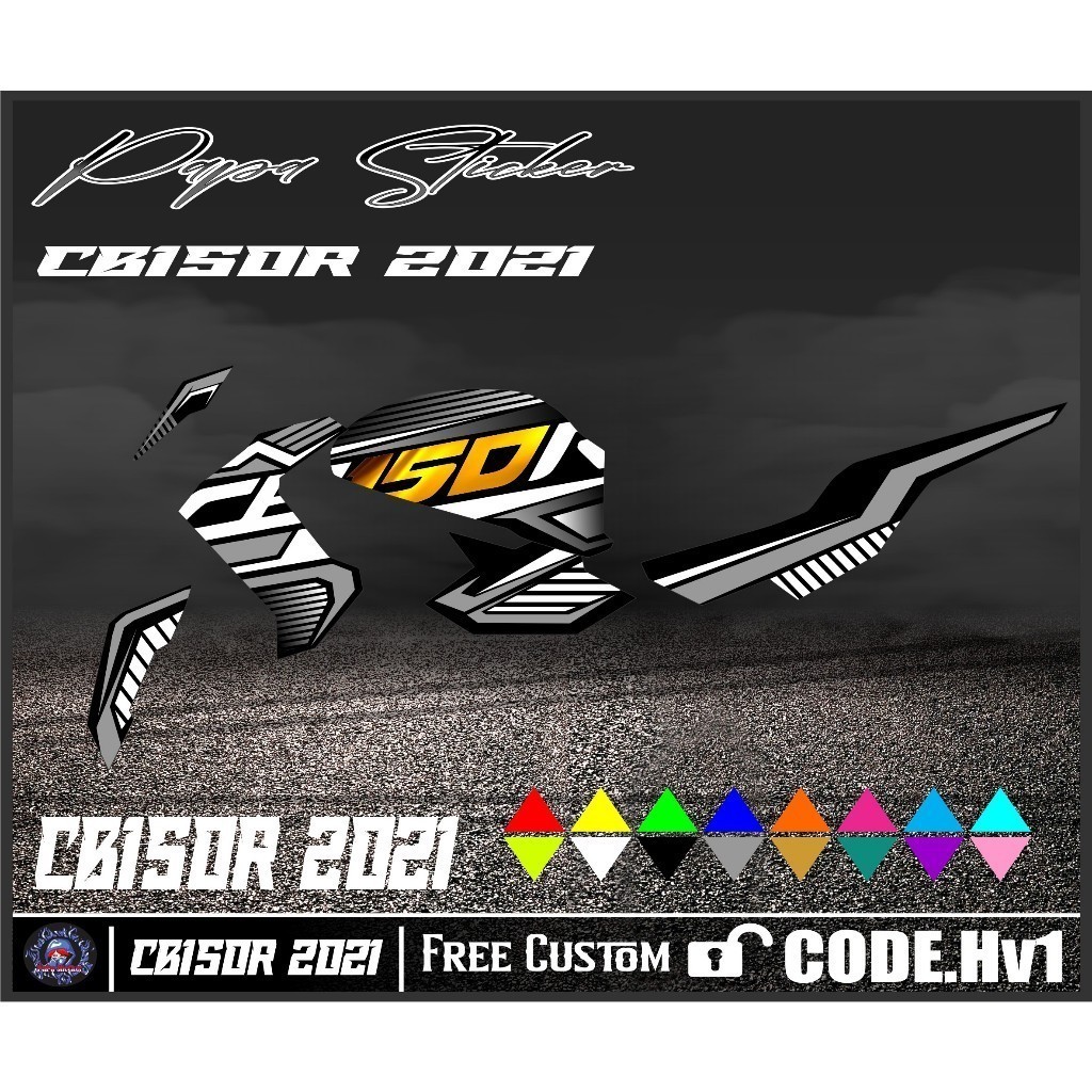 STRIPING CB150R 2021 / CB 150 R 2021 VARIATION OF STICKERS SCOTLITE ...