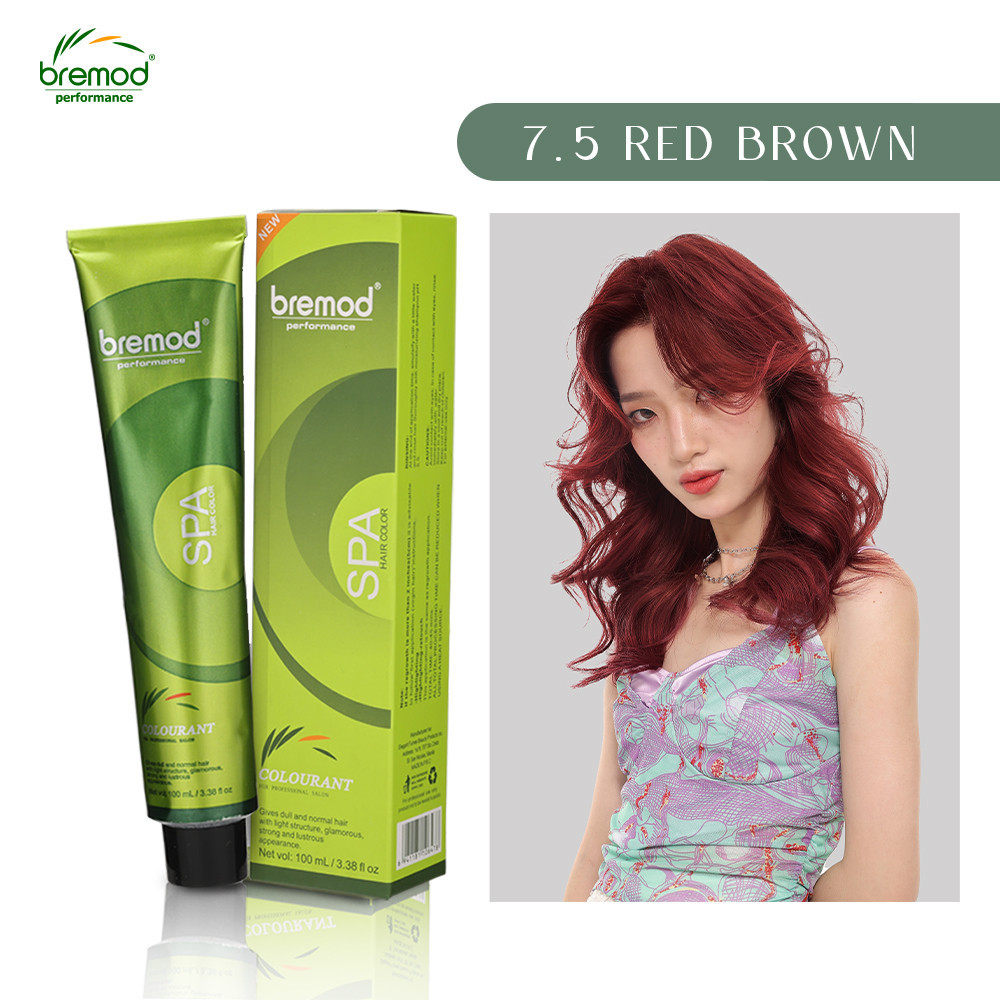 Bremod 7.5 Red Brown Hair Color (Bleach Hair to 8Level Request ...