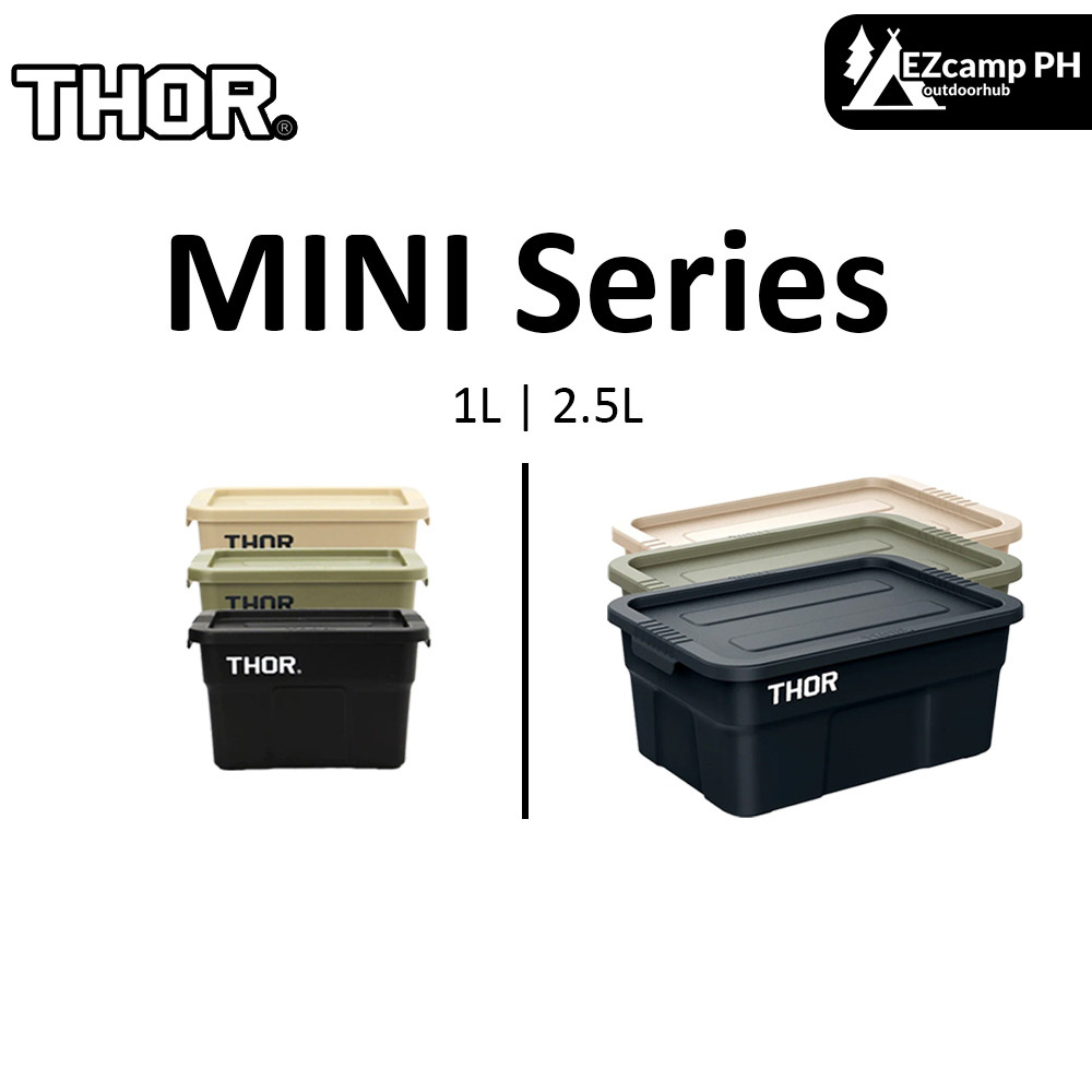 THOR ® Premium MINI 1L / 2.5L Stackable Plastic Storage Box with Lid ...