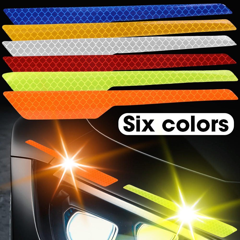 Car Reflective Stickers - Night Driving Warning Tape - Safety Anti ...