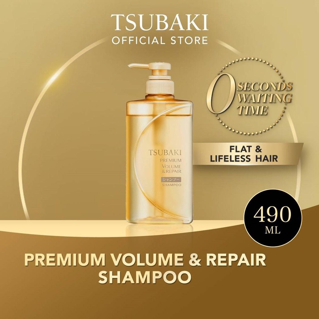 TSUBAKI Premium Volume & Repair Shampoo 490ml | Shopee Philippines